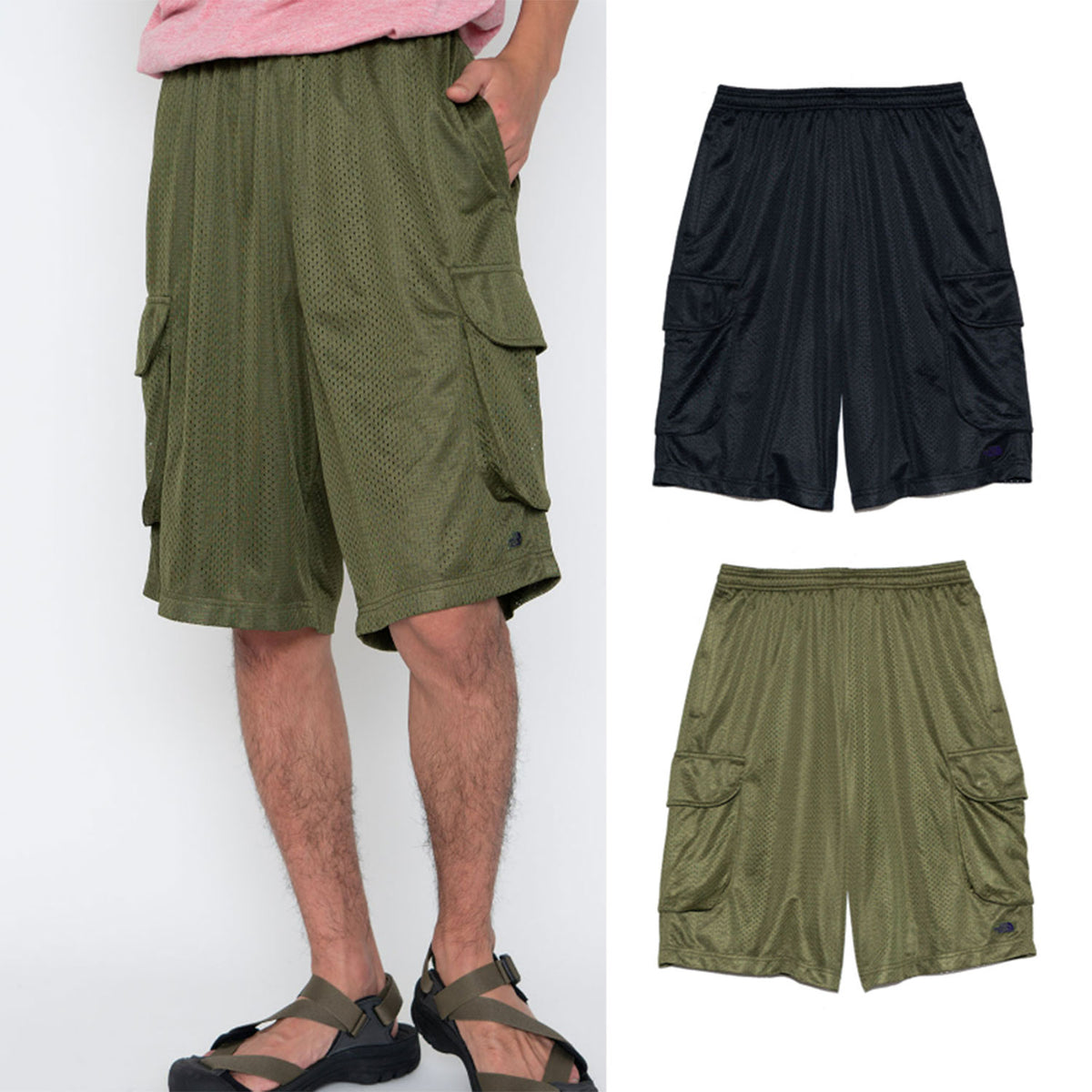 THE NORTH FACE PURPLE LABEL Mesh Cargo Pocket Field Shorts [ NT4403N ...